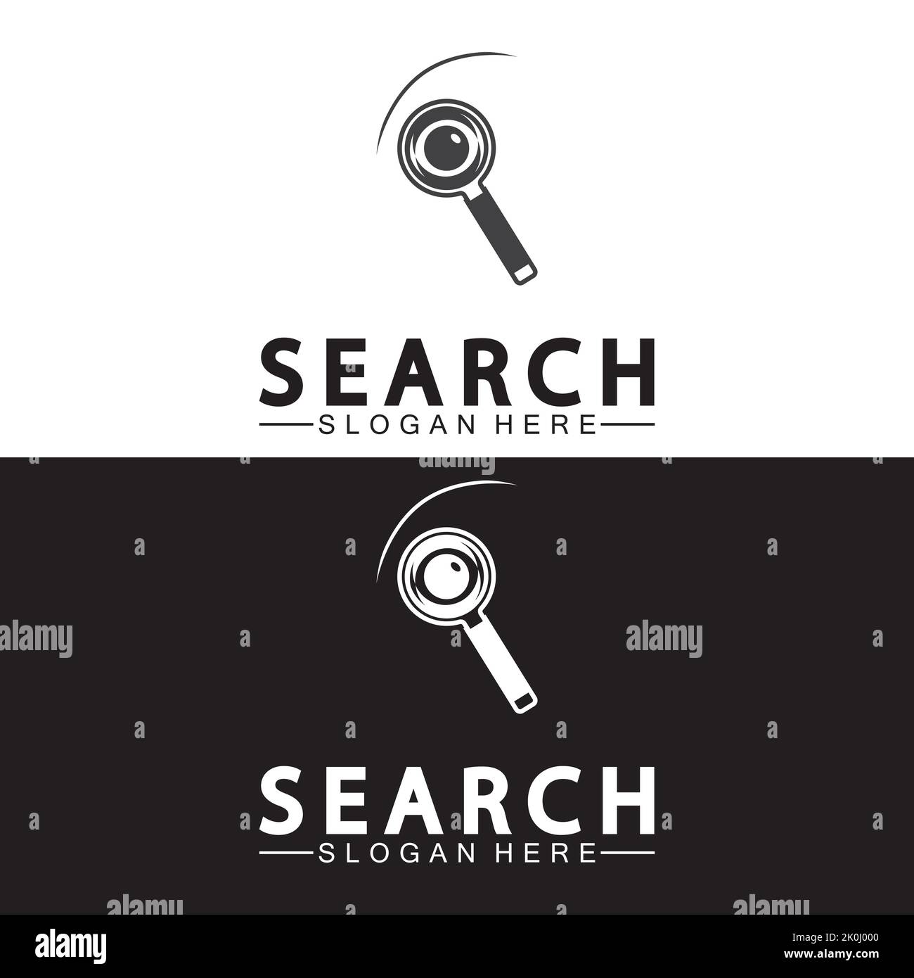 Search Logo With Magnifying Glass And Eye Symbol icon vector Stock ...
