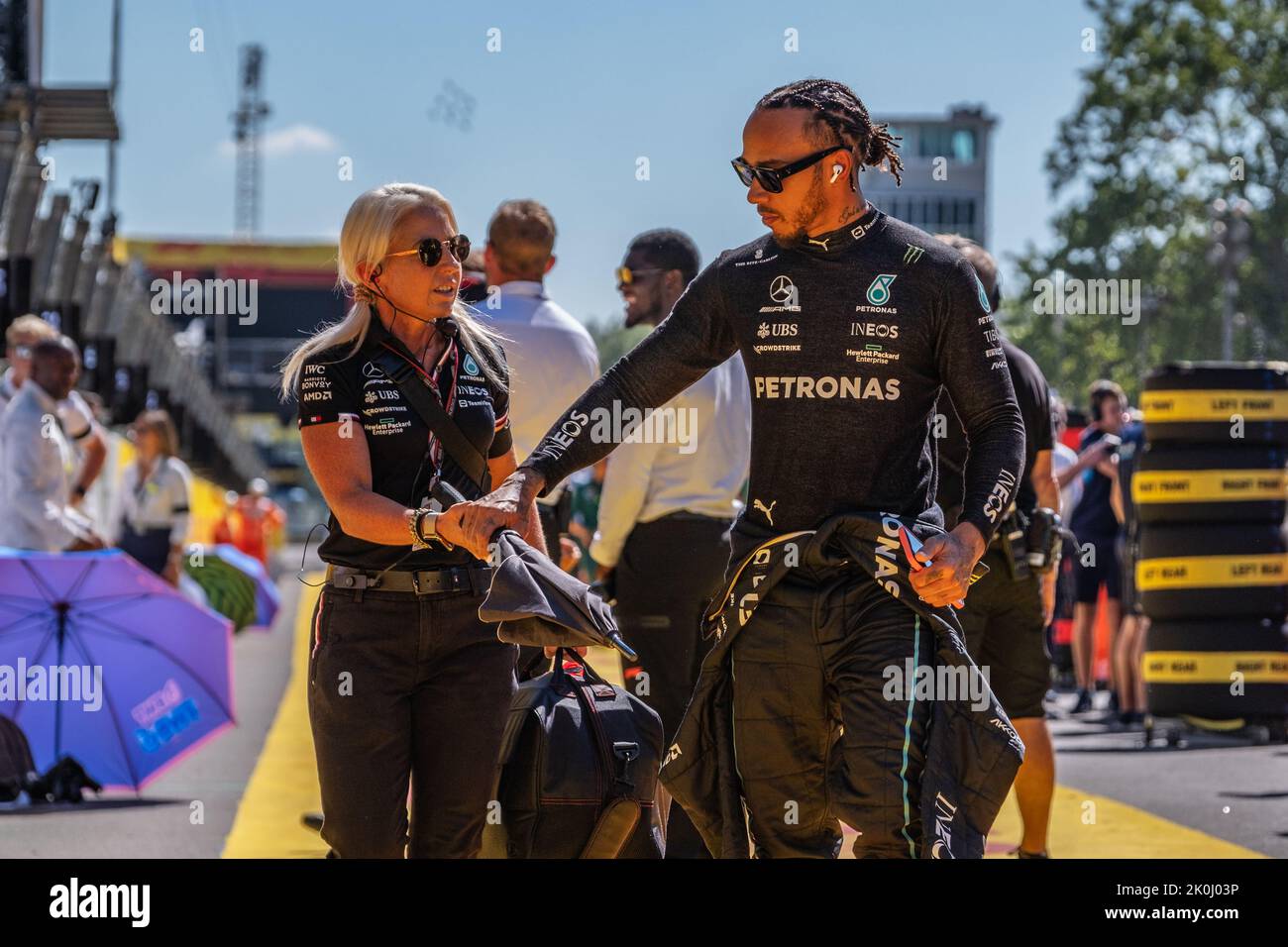 MONZA, Italy, 11 September 2022;#44, Lewis HAMILTON, GBR, Mercedes AMG ... MONZA, Italy, 11 September 2022;#44, Lewis HAMILTON, GBR, Mercedes AMG ...