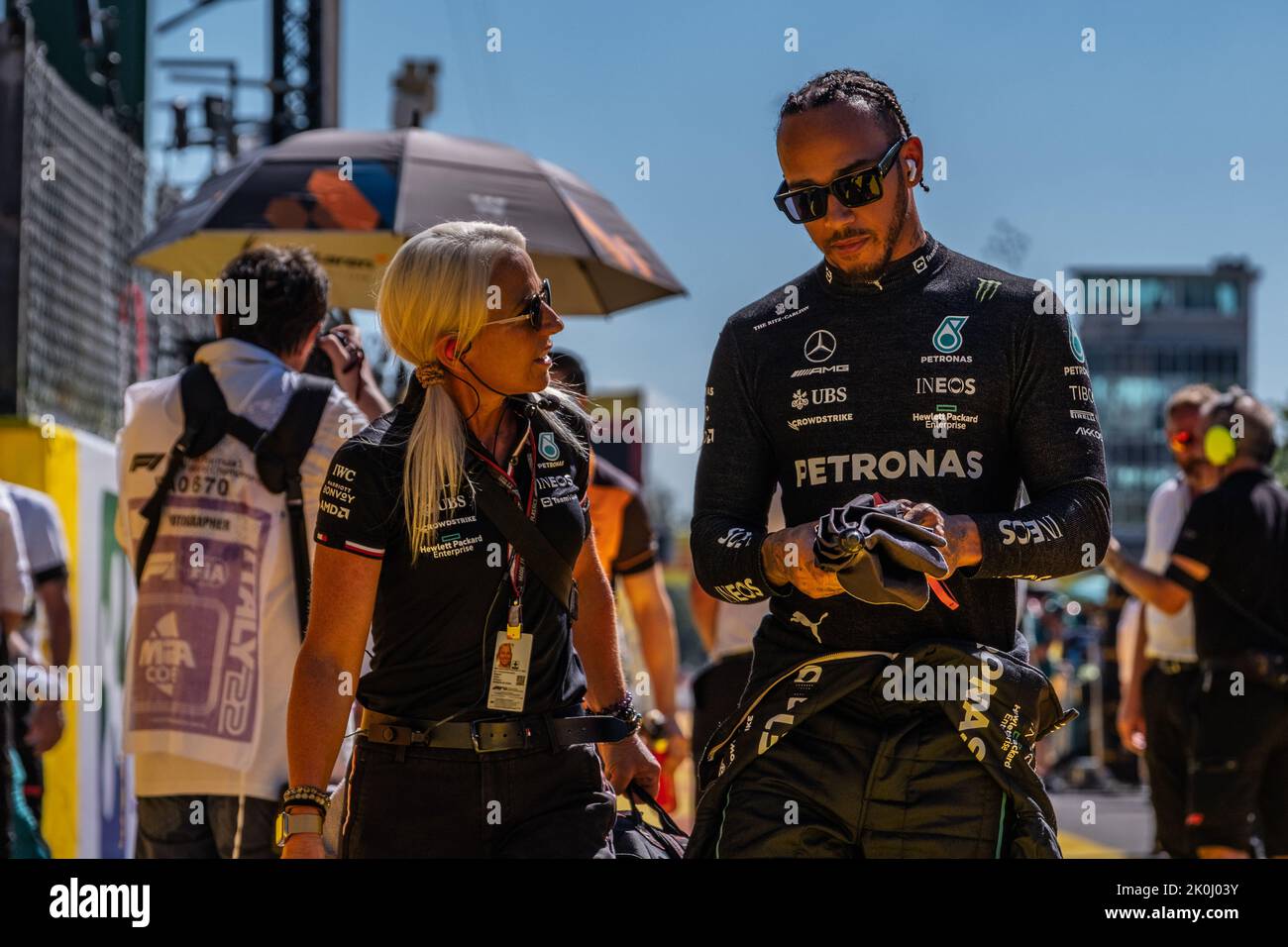 MONZA, Italy, 11 September 2022;#44, Lewis HAMILTON, GBR, Mercedes AMG ...