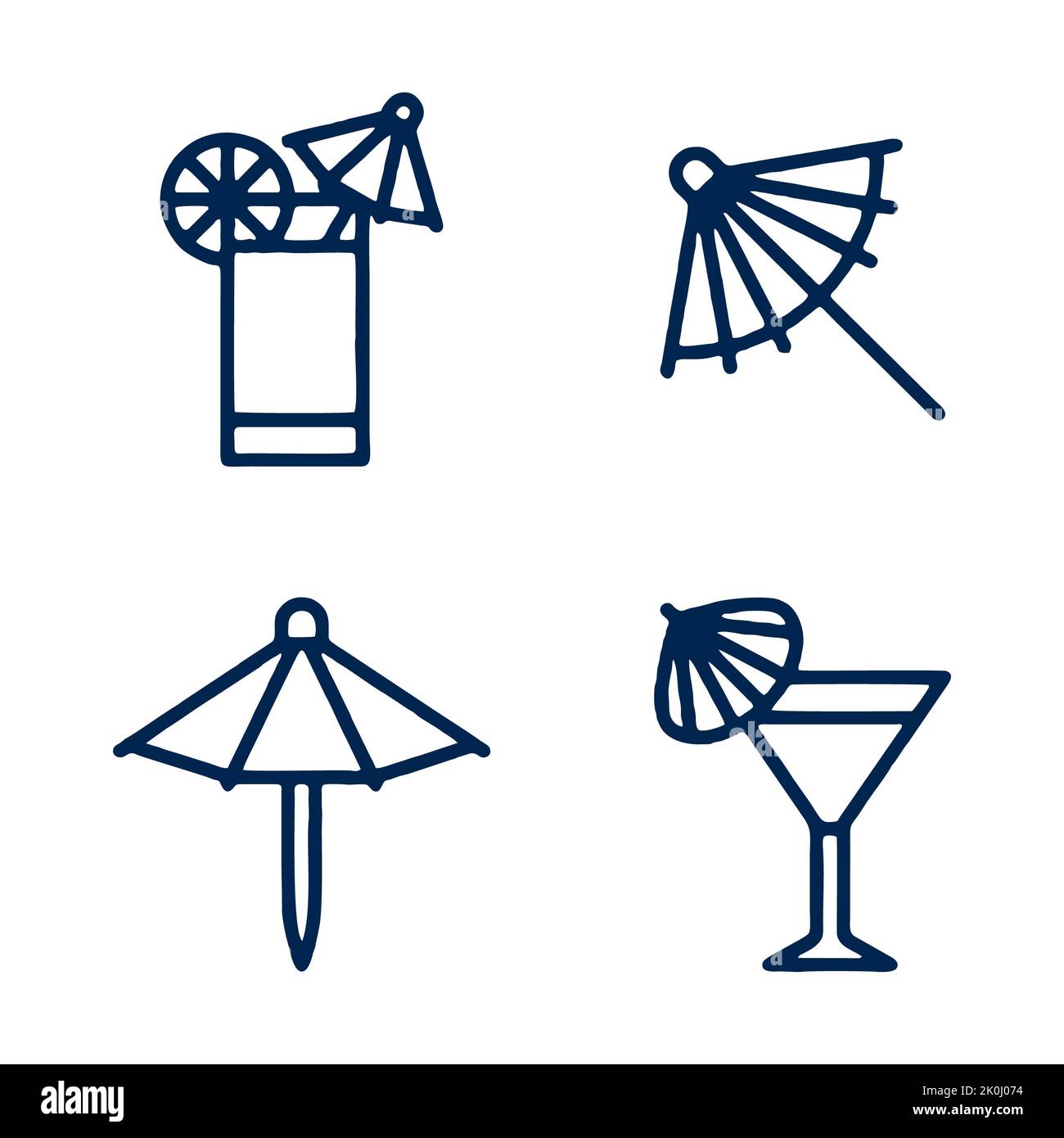 Bar line icons signs Cut Out Stock Images & Pictures - Alamy