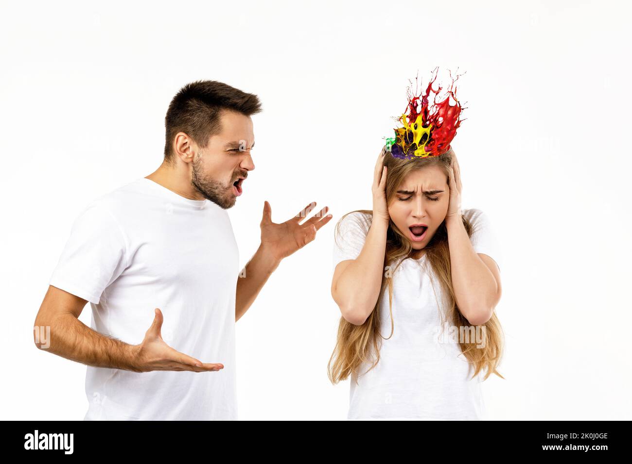 Angry confrontation Cut Out Stock Images & Pictures - Alamy