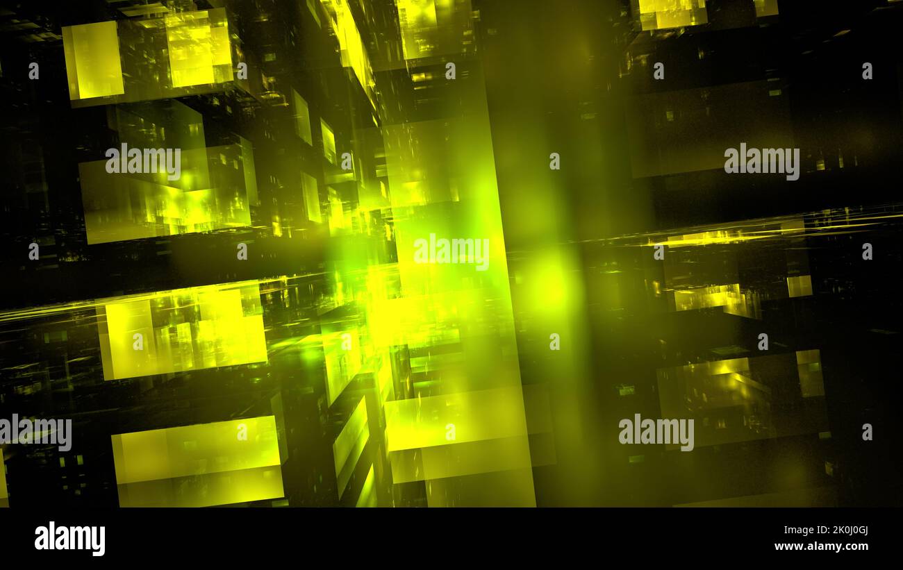Abstract glowing geometric background. Modern digital technologies, an ...