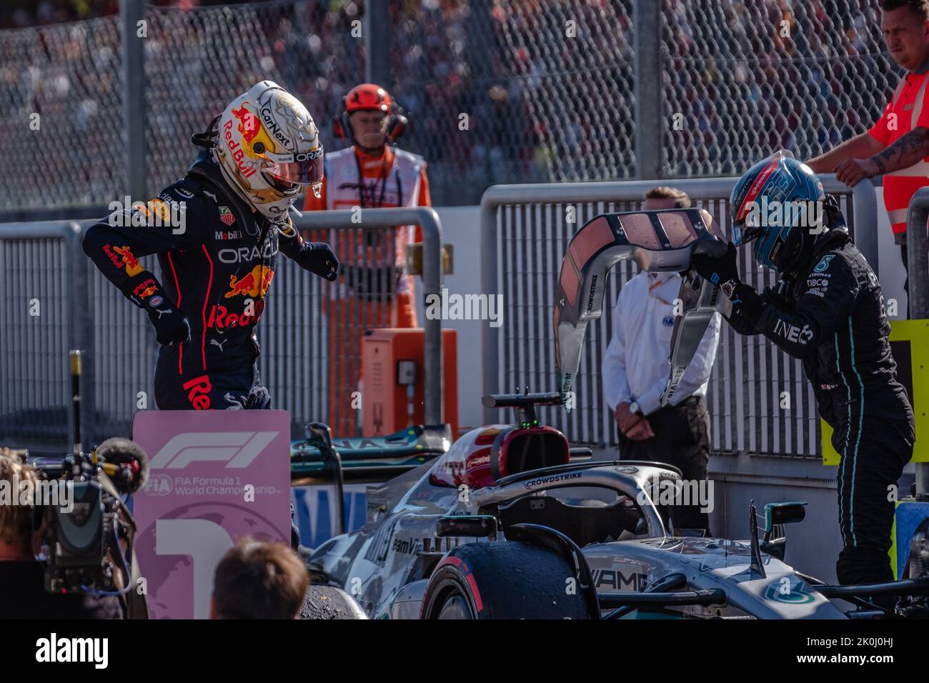 MONZA, Italy, 11 September 2022; #1, Max VERSTAPPEN, NDL, Oracle Red Bull Racing RB18 Honda ...