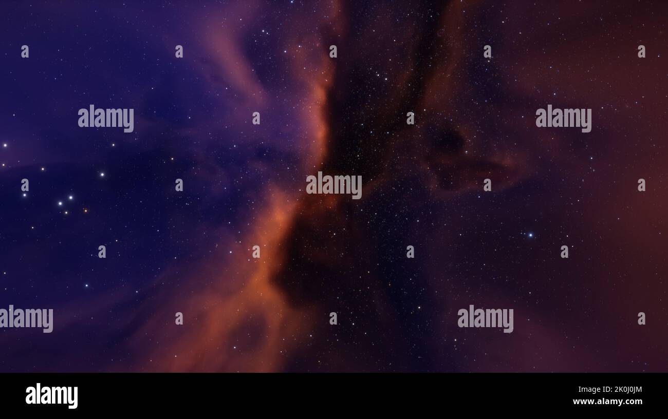 Cosmos is a nebula of gas, stars planets and galaxies. Expansion of the ...