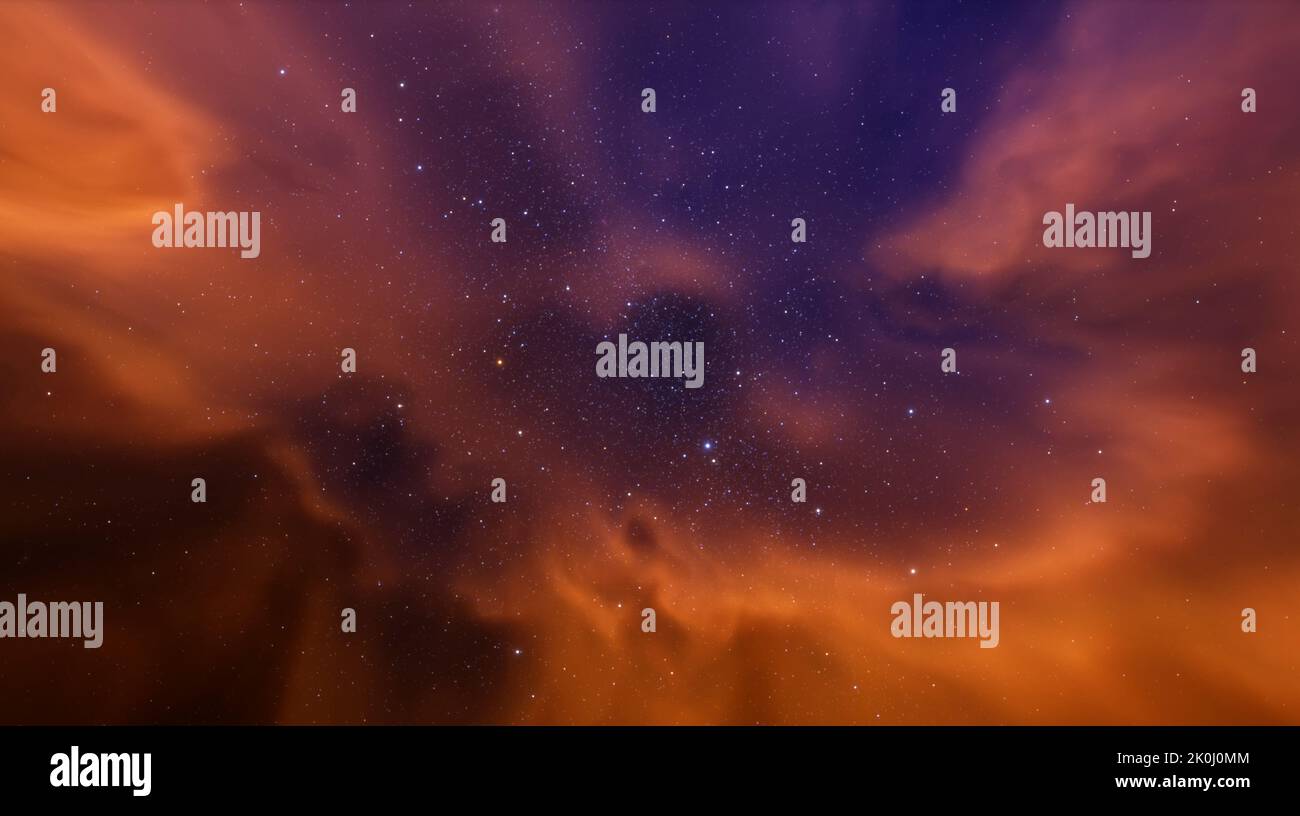 Cosmos is a nebula of gas, stars planets and galaxies. Expansion of the ...