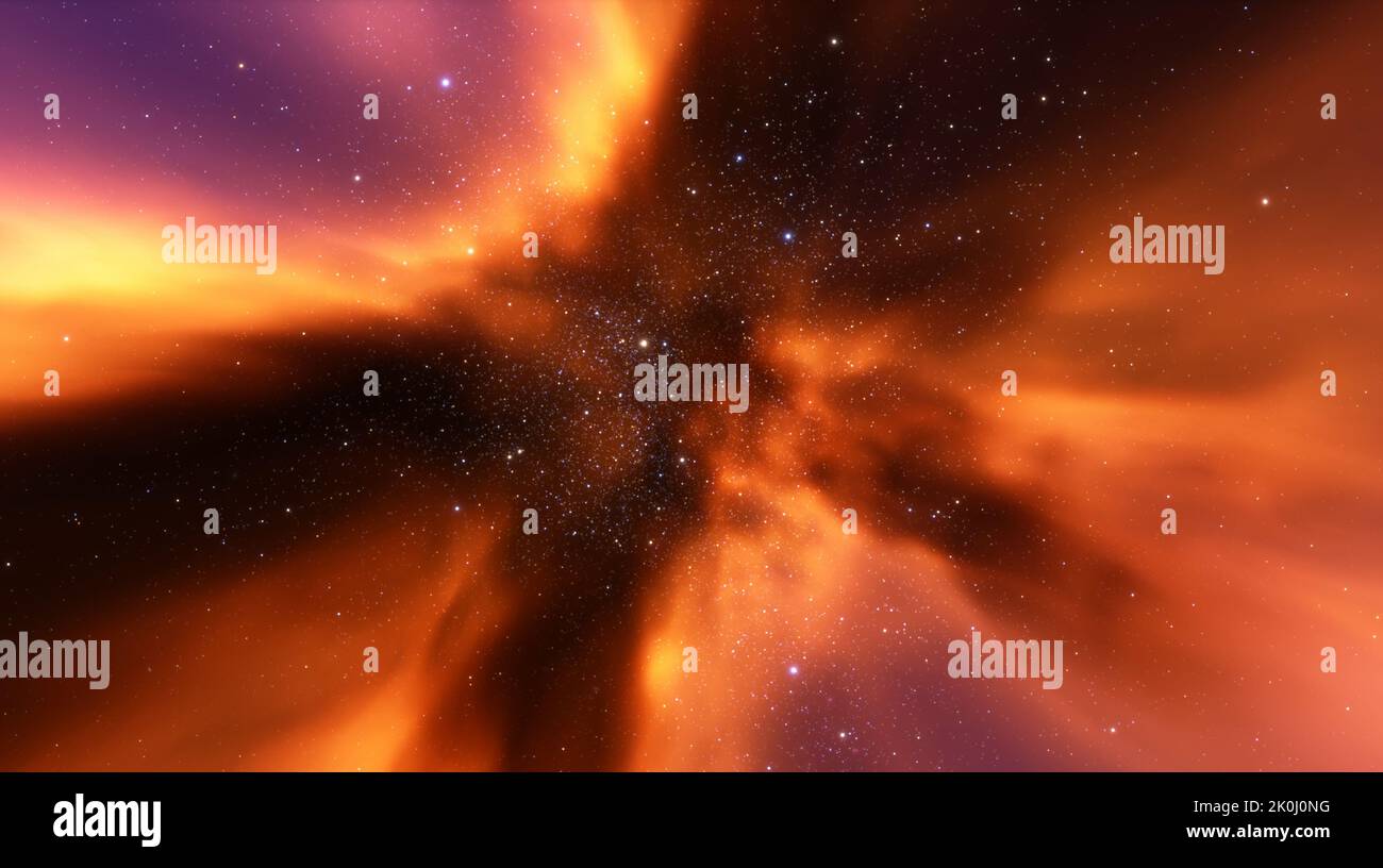 Cosmos is a nebula of gas, stars planets and galaxies. Expansion of the ...