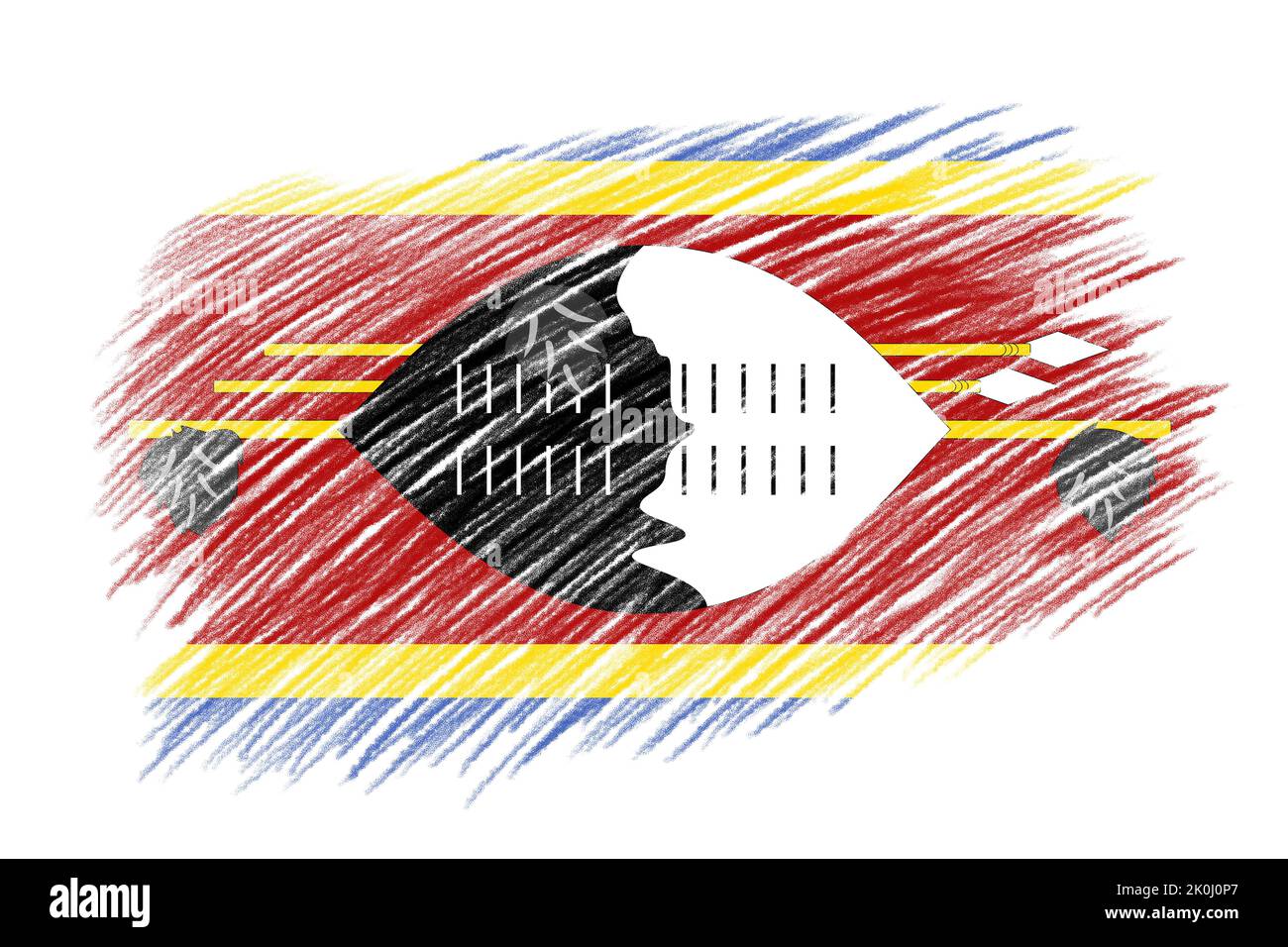 Eswatini country flag on Cut Out Stock Images & Pictures - Alamy