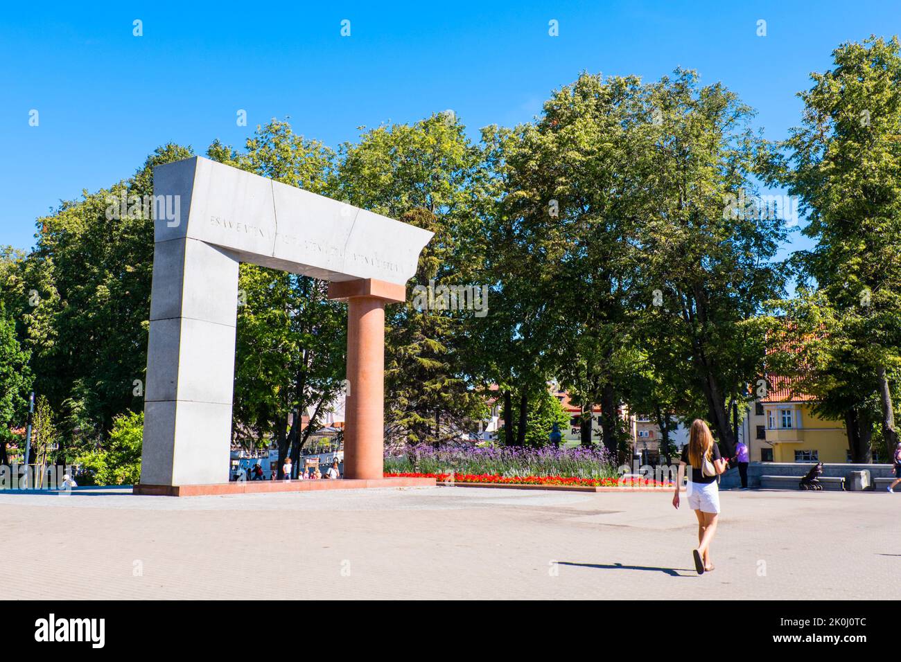 Arka, The Arch, Monument to the United Lithuania, Klaipeda, Lithuania ...