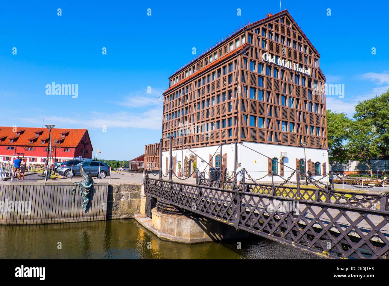 Old Mill Hotel, old castle harbour, Klaipeda, Lithuania Stock Photo - Alamy