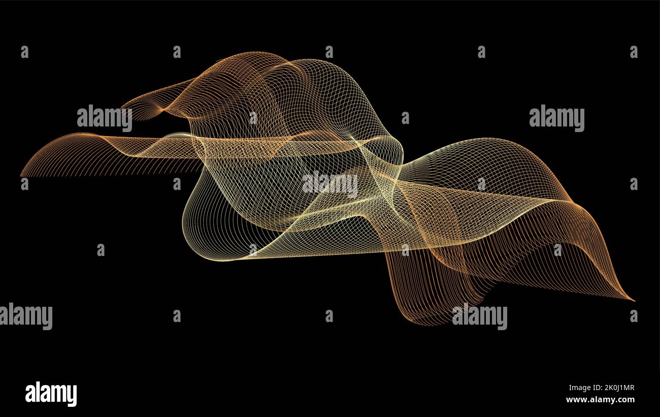 Geometry pattern with nice curves transitons, backgroud. Vector ...