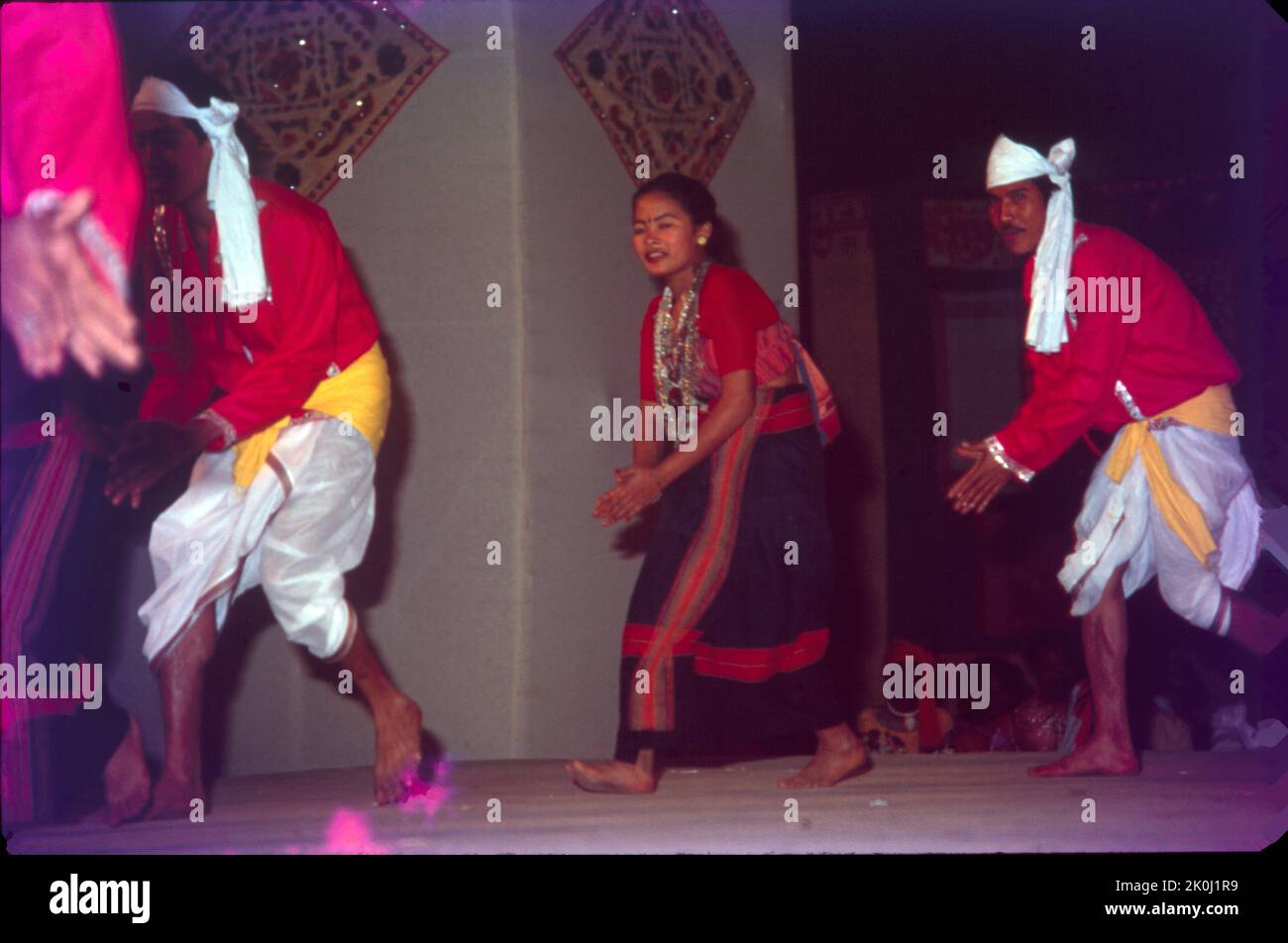Bihu Dance, Folk Dance, Assam Stock Photo - Alamy