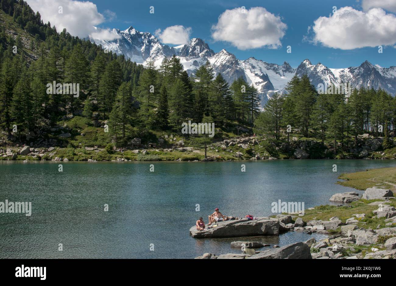 Lago d'Arpy lake, Colle San Carlo hill, Alpi Graie,alps, Valle d'Aosta ...