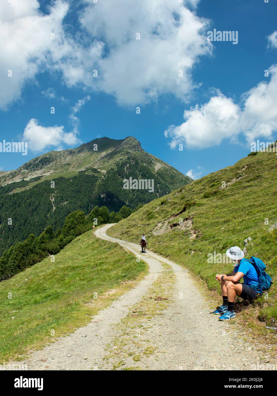Approximately at an altitude of 2000 meters. glimpse of the path that ...