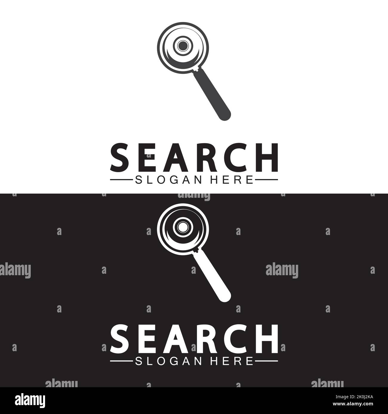 Search Logo With Magnifying Glass And Eye Symbol icon vector Stock ...