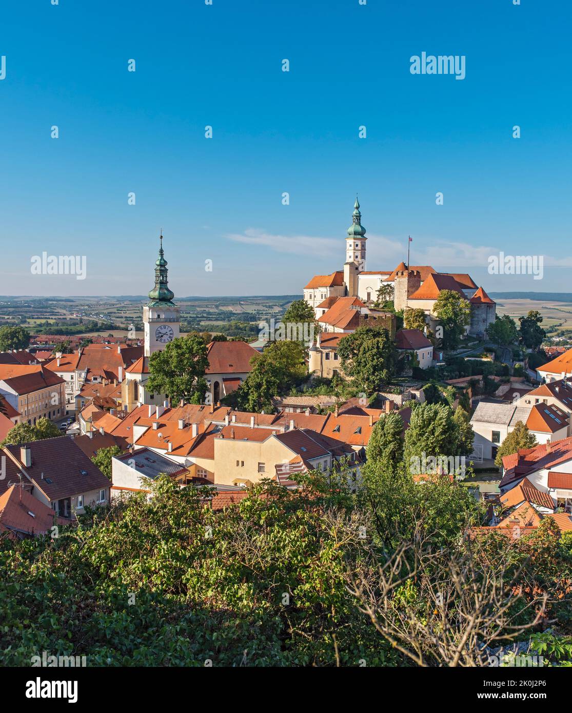 Old town centre and castle, Mikulov, Czech Republic Stock Photo - Alamy