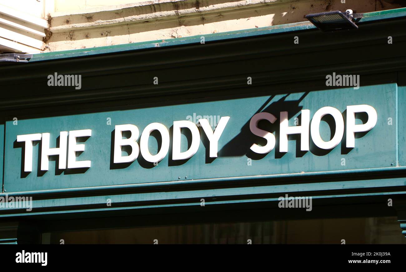 Cosmetics shop front signage hi-res stock photography and images - Alamy