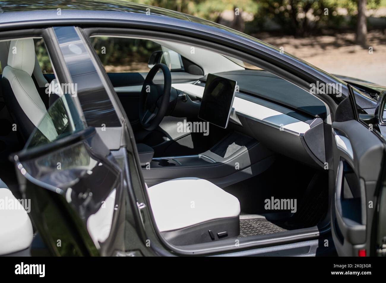 Driver interior electric truck hi-res stock photography and images - Alamy