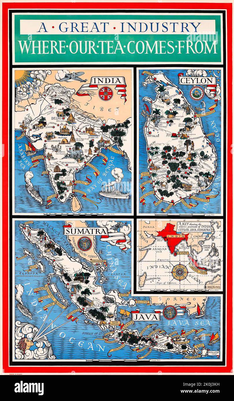 Gill MacDonald - A Great Industry WHERE OUR TEA COMES FROM 1937, India ...