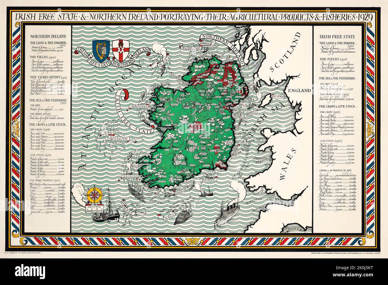 Antique ireland map hi-res stock photography and images - Alamy