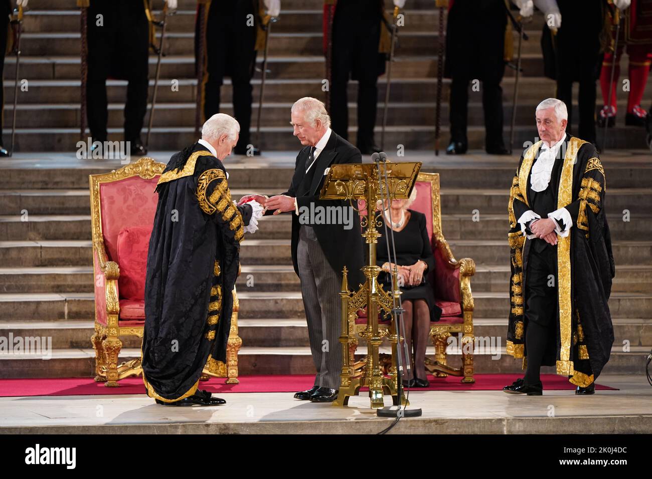 King Charles III with Speaker of the House of Lords, Lord McFall of ...