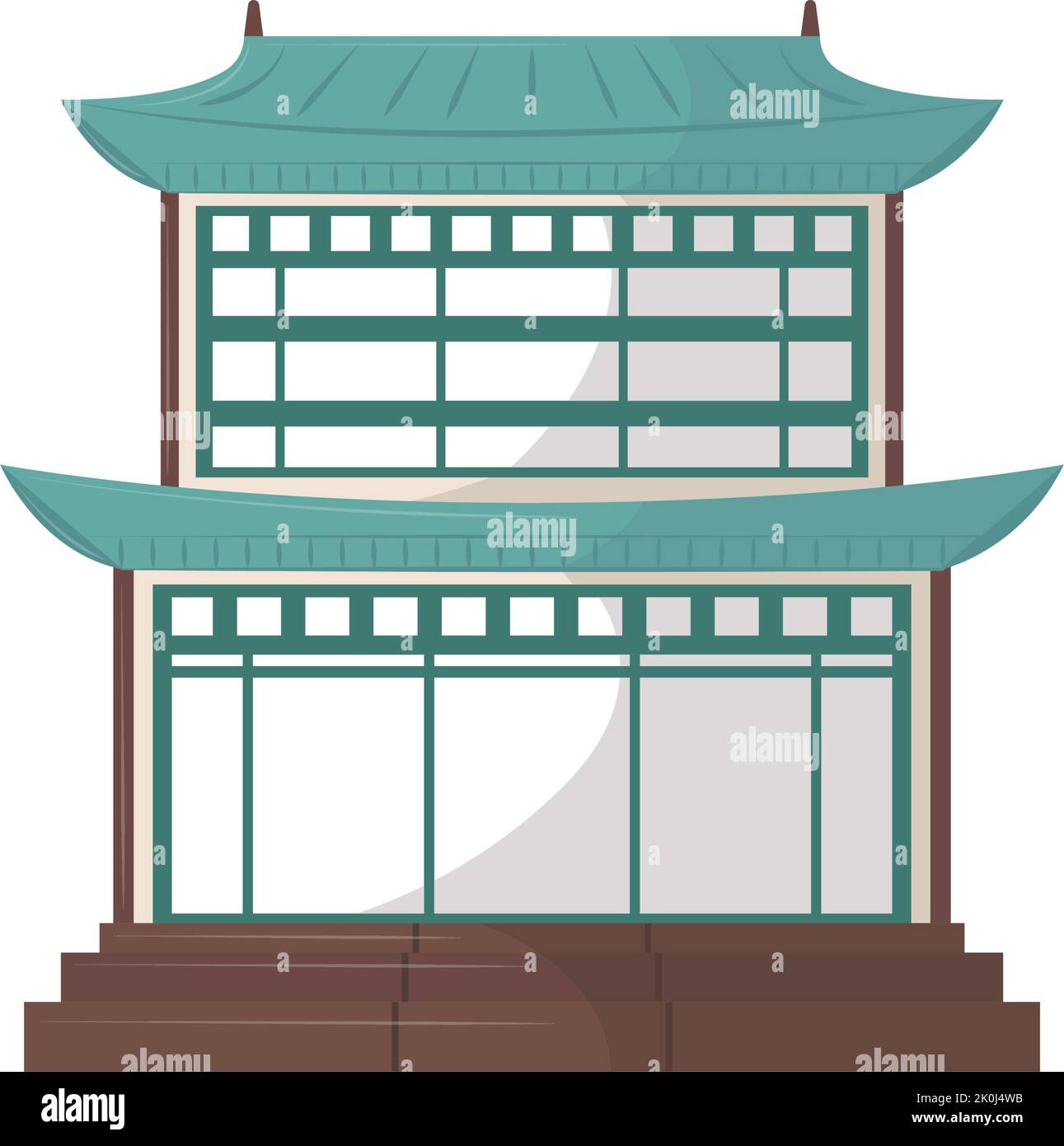 korean traditional house Stock Vector Image & Art - Alamy