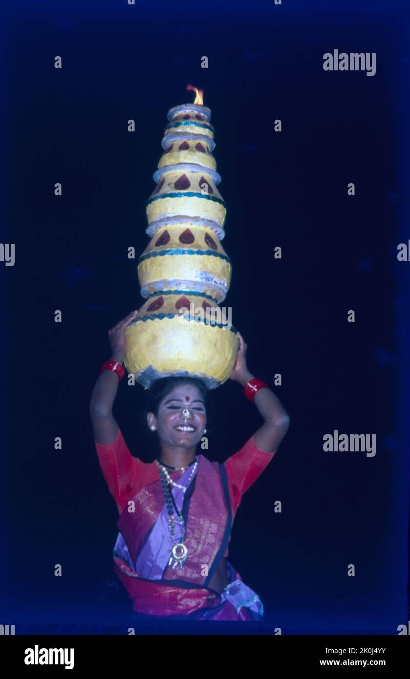 Durga Pooja, Andhra Pradesh Stock Photo - Alamy