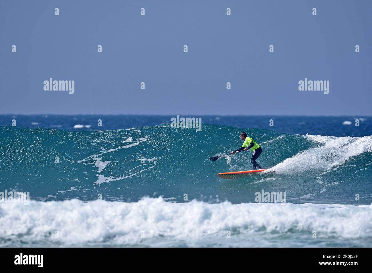 Stand Up Paddle Boarders Stock Photo - Alamy