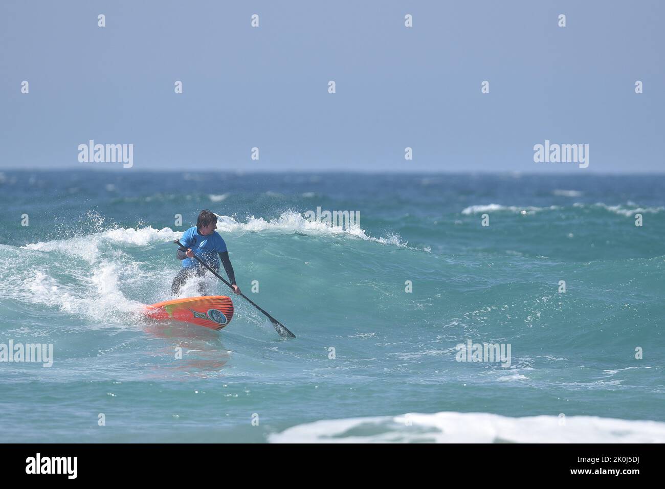 Stand Up Paddle Boarders Stock Photo - Alamy