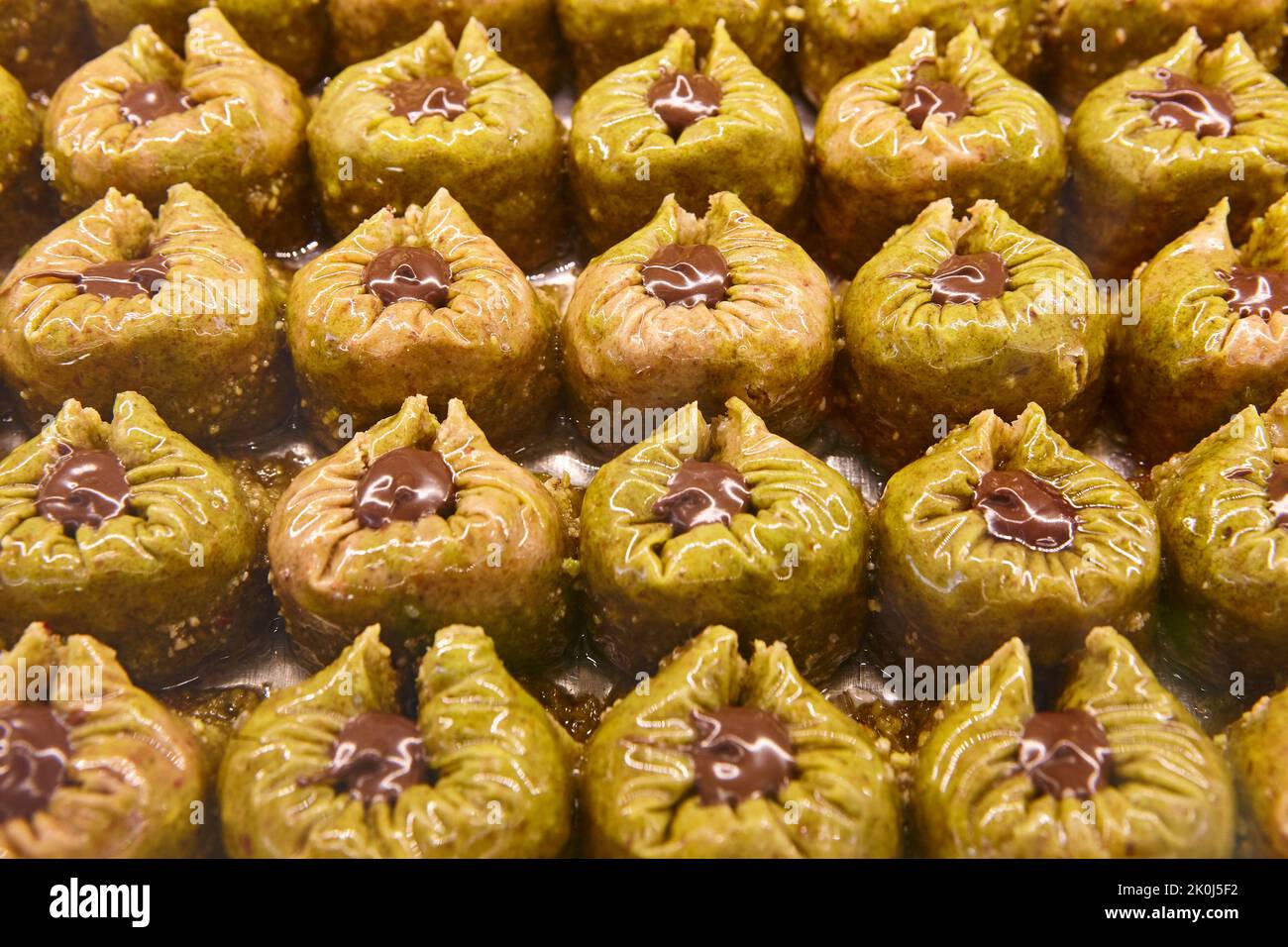Traditional turkish sweet honey desserts. Oriental food. Baklawa Stock ...