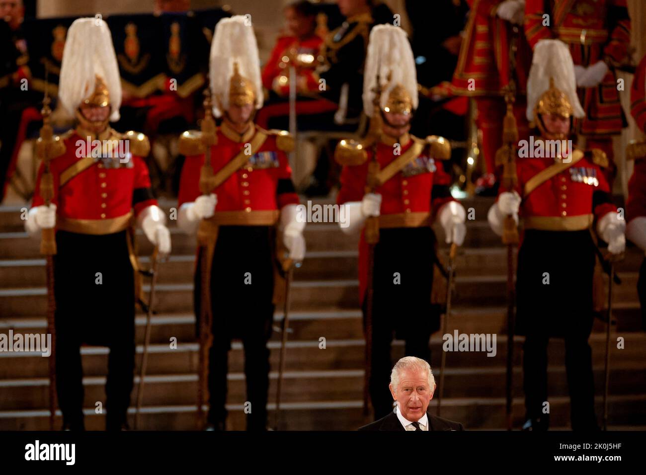 King Charles III gives his address thanking the members of the House of ...