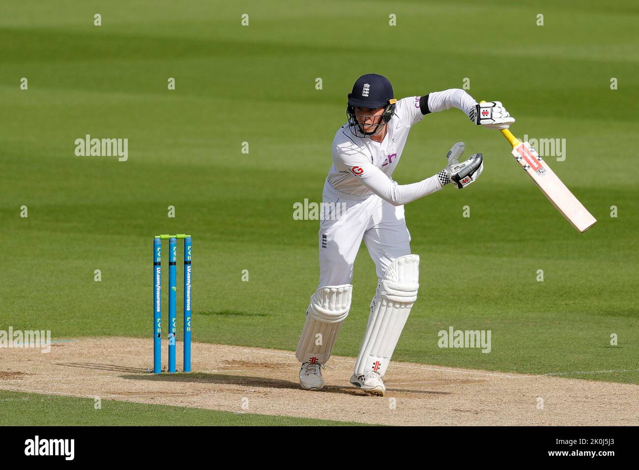 England's Zak Crawley during the Third LV= Insurance Test match day 5 ...