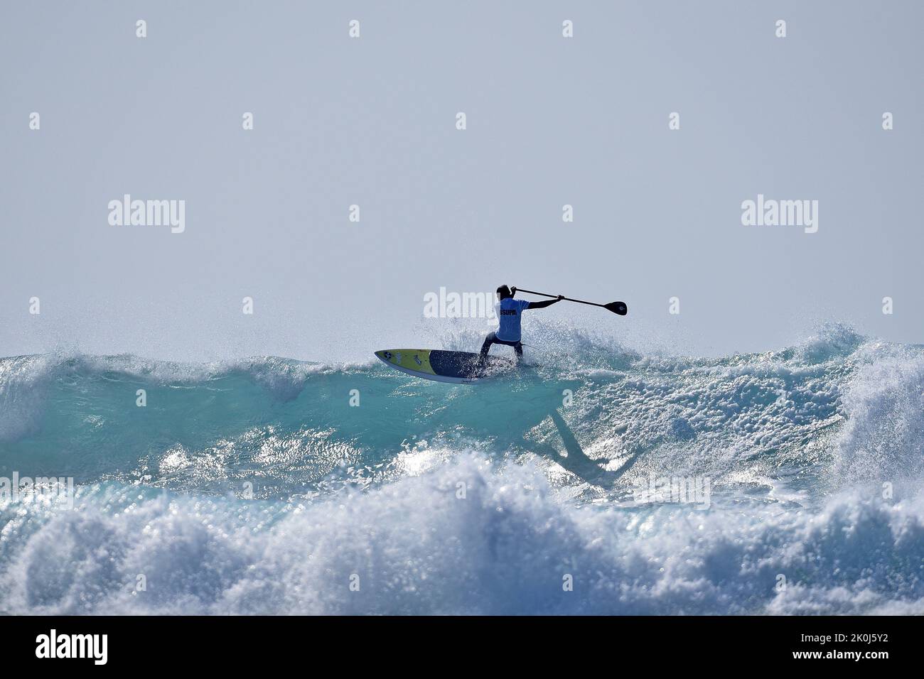 Stand Up Paddle Boarders Stock Photo - Alamy