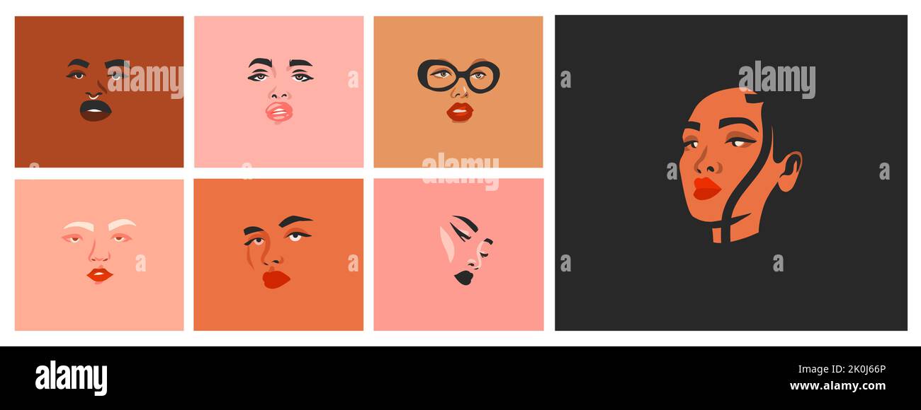 Hand drawn vector abstract clipart modern graphic contemporary ...
