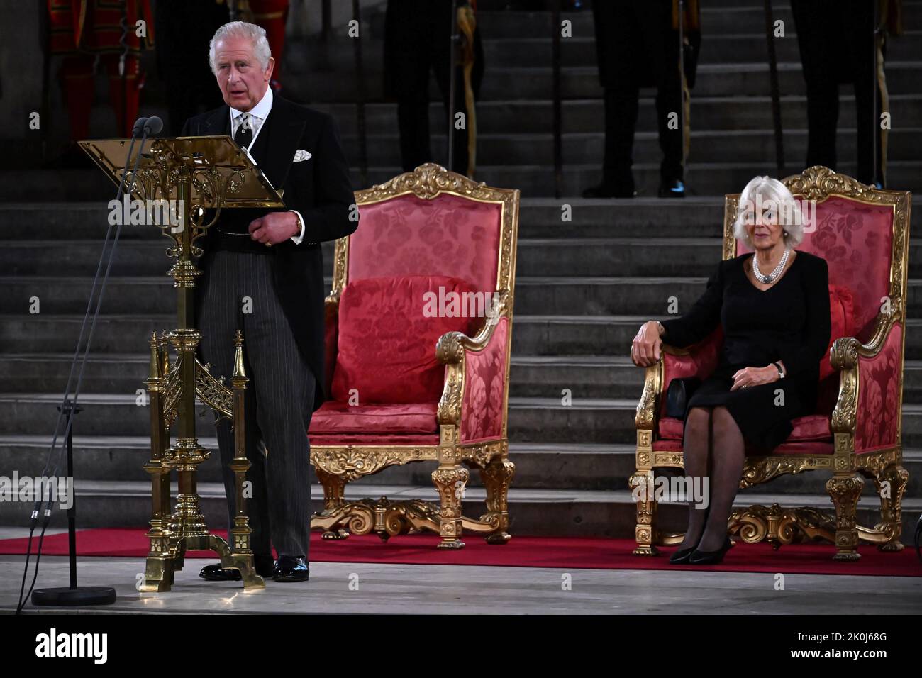 King Charles III gives his address thanking the members of the House of ...