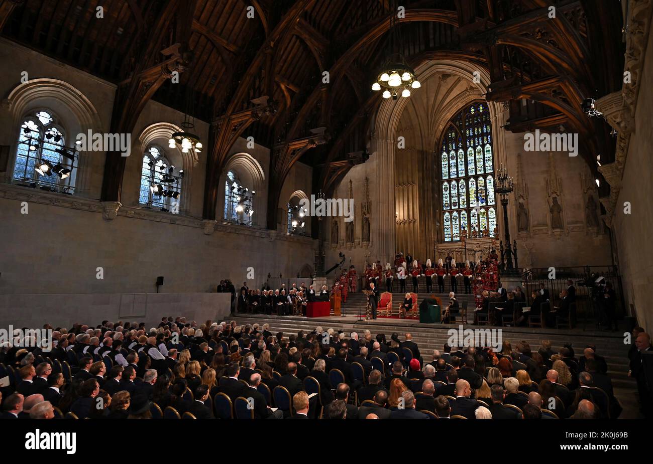 King Charles III gives his address thanking the members of the House of ...