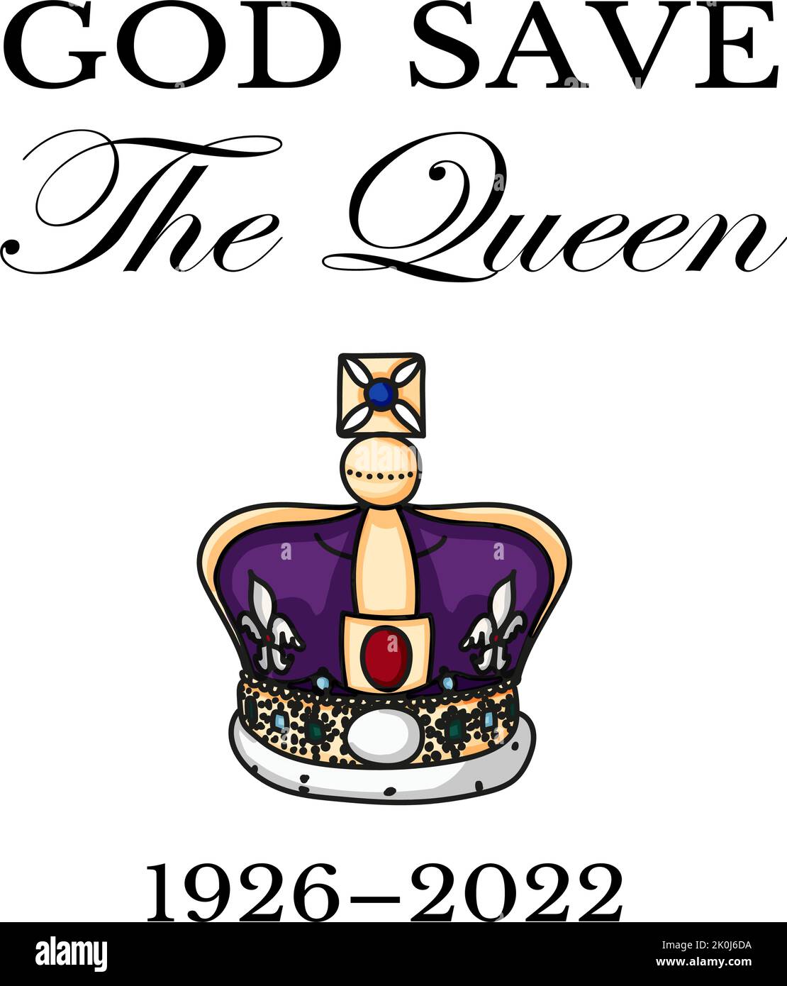 The Queens death. RIP, God save the Queen. Rest in peace poster with ...