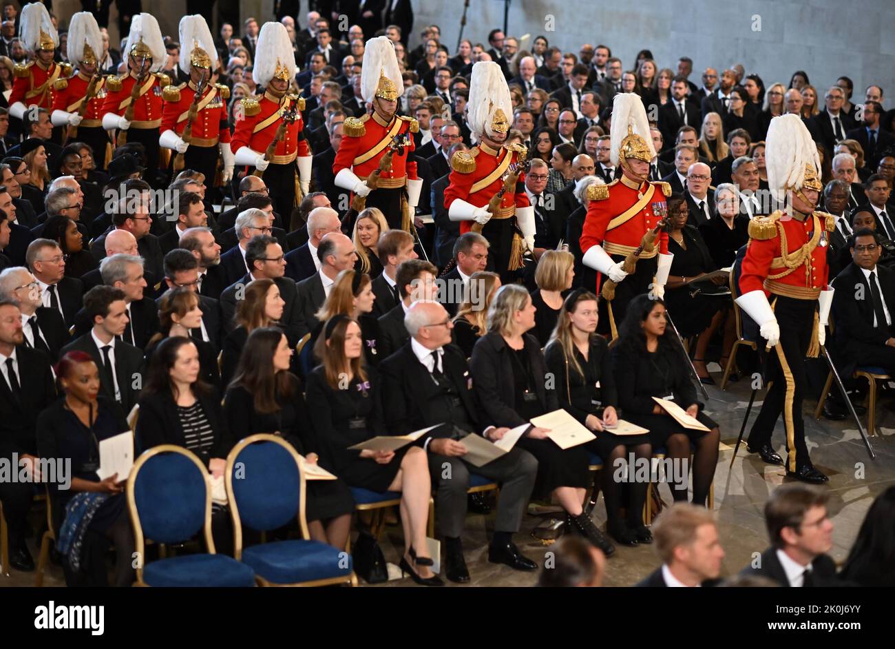 The King's Body Guard of the Gentlemen at Arms ahead of the arrival of ...