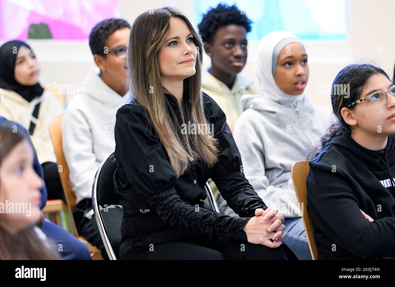Stockholm, Sweden. 12th Sep, 2022. Princess Sofia visits Knutby School ...