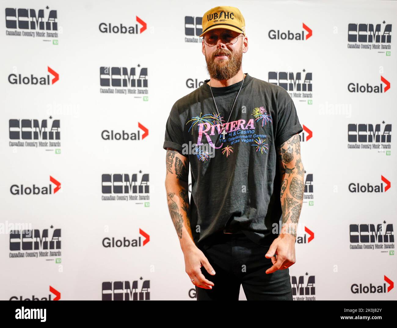 Calgary, Canada. 11th Sep, 2022. Andrew Hyatt poses on the red carpet ...