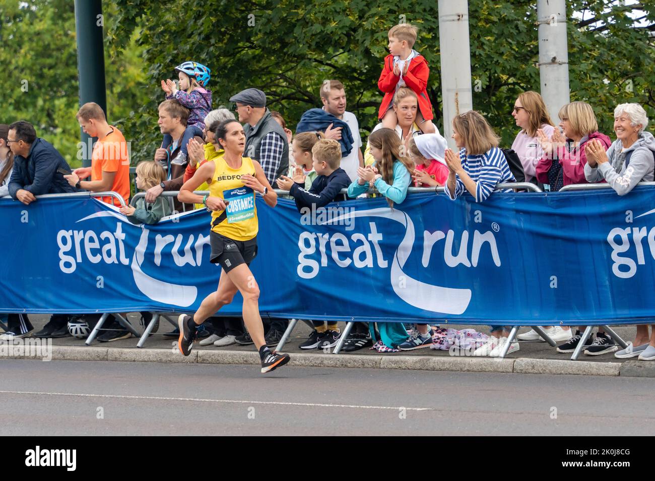Elite Women competitor, Great North Run 2022 half marathon, in ...