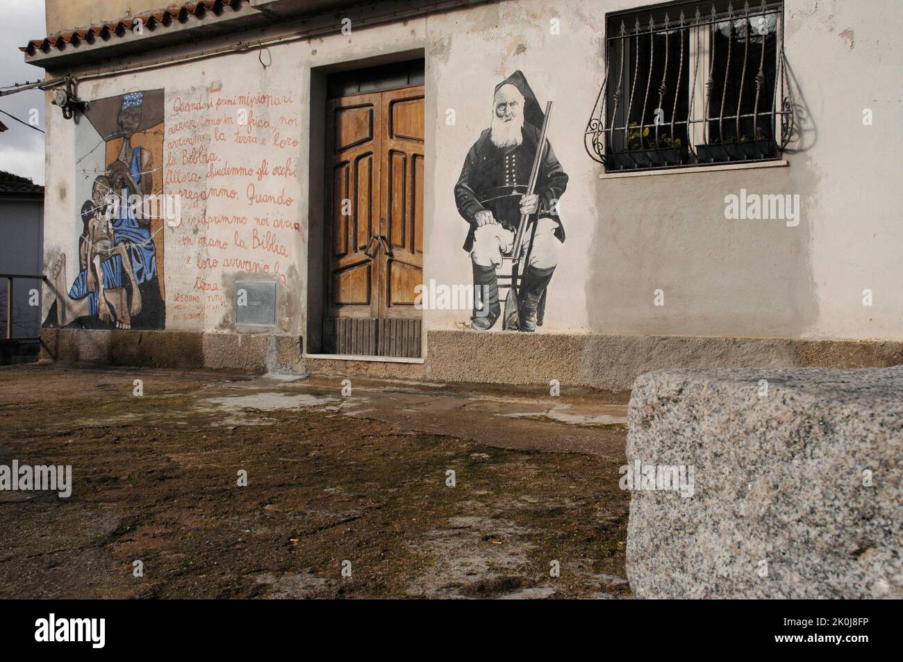 Murals, Orgosolo, Sardinia, Italy Stock Photo - Alamy