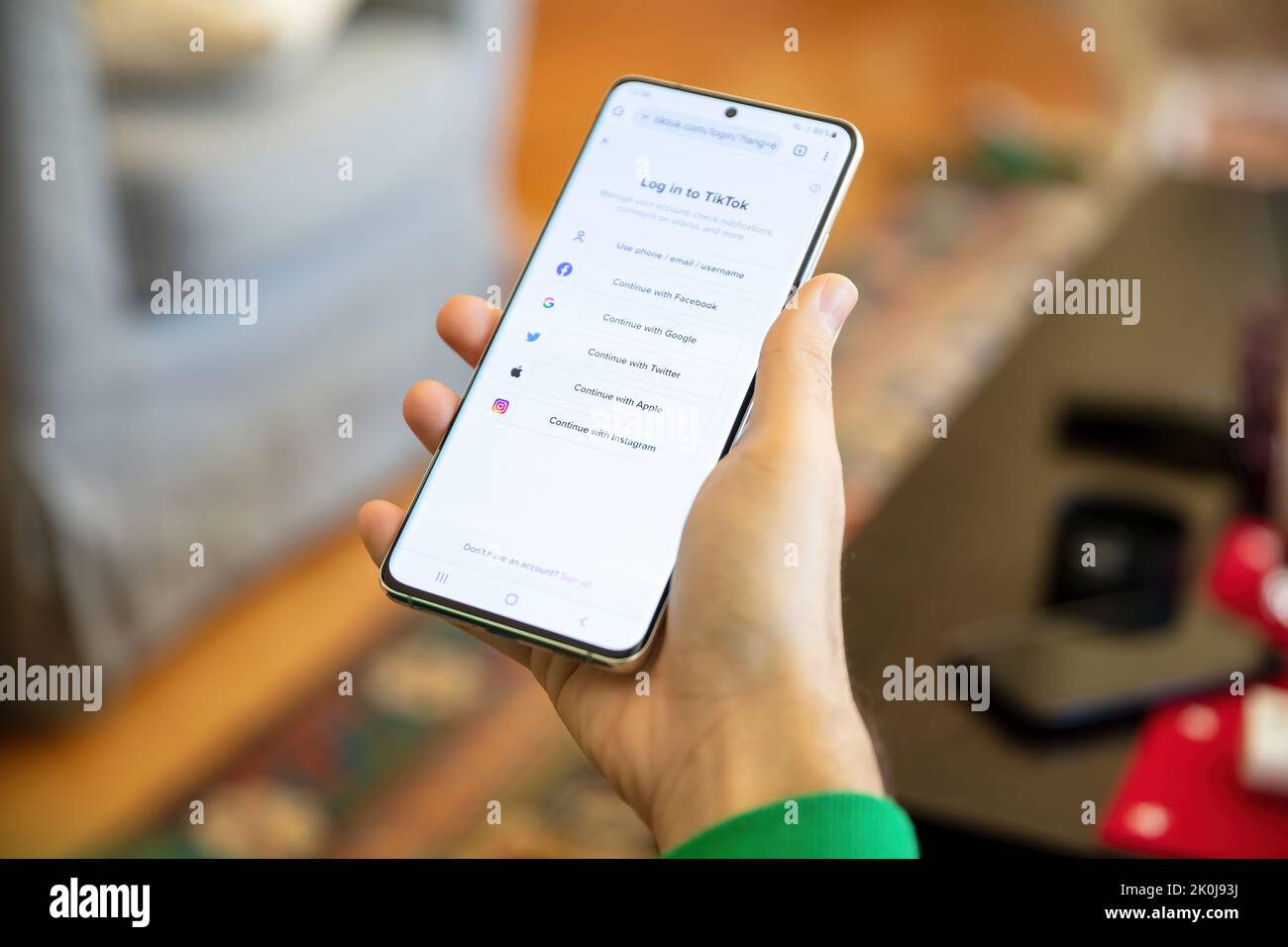 Tik tok screen interface hi-res stock photography and images - Alamy