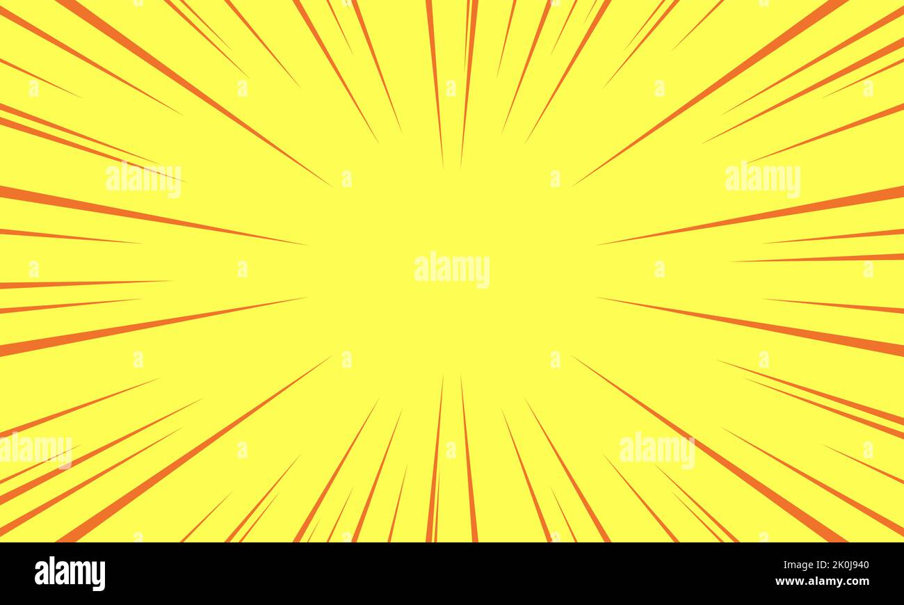 Comic pop art pop art star burst yellow background Stock Vector Image ...