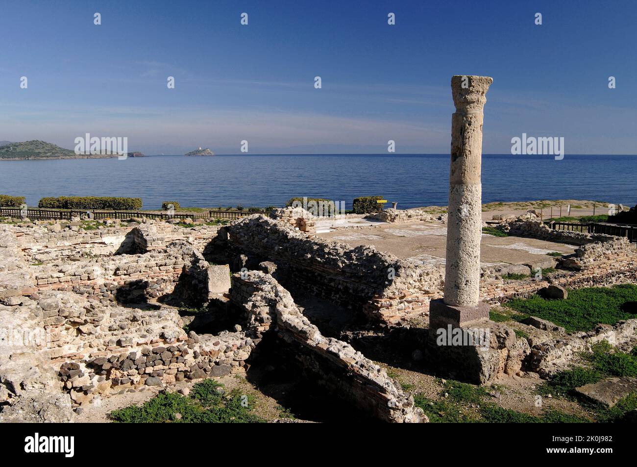 Nora Roman ruins, Pula, Sardinia, Italy Stock Photo - Alamy