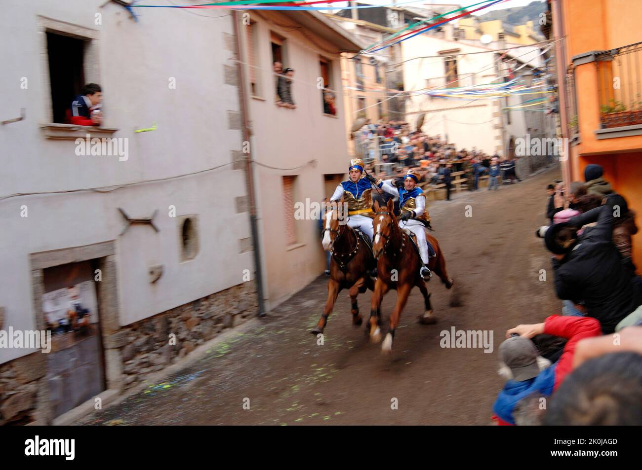Horseman gallops to pierce the star with his sword, Carrela feast ...