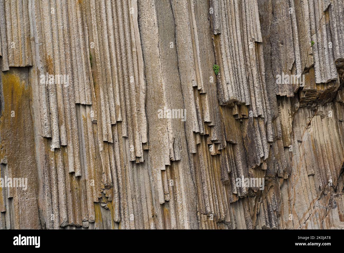 natural background, the surface of the rock, consisting of vertical ...