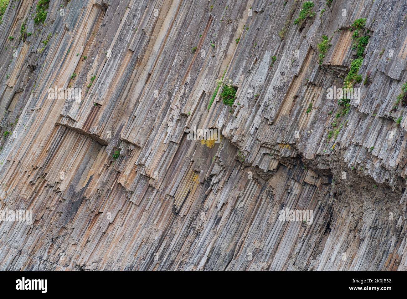 natural background, rock fragment from volcanic lava columns Stock ...