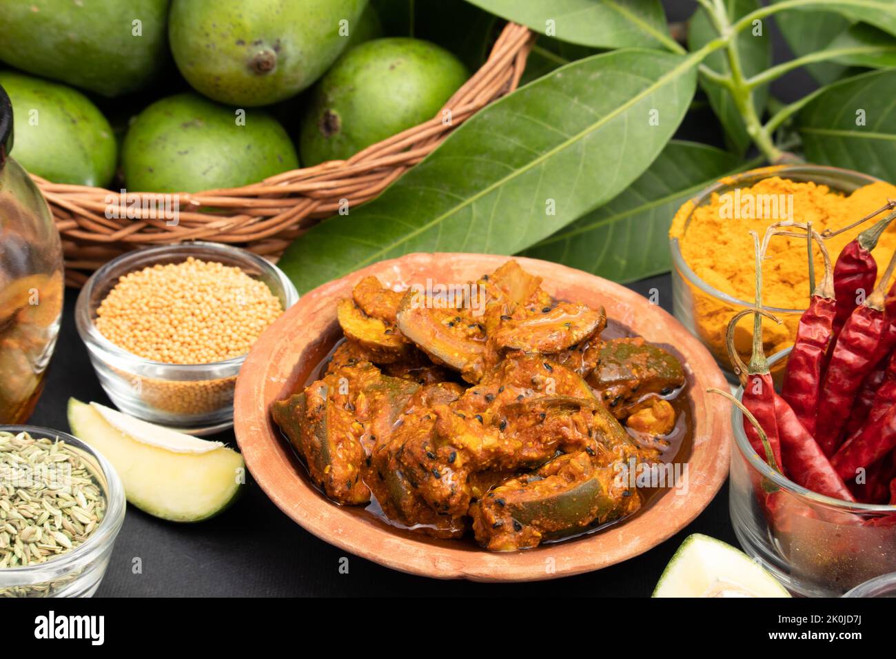 Mango Pickle Also Called Aam Ka Achar, Sookha Kairi, Chatpata Loncha Is ...