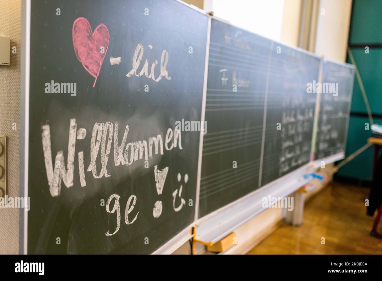 Frankfurt, Germany. Heitersheim, Germany. 12th Sep, 2022. A writing on ...