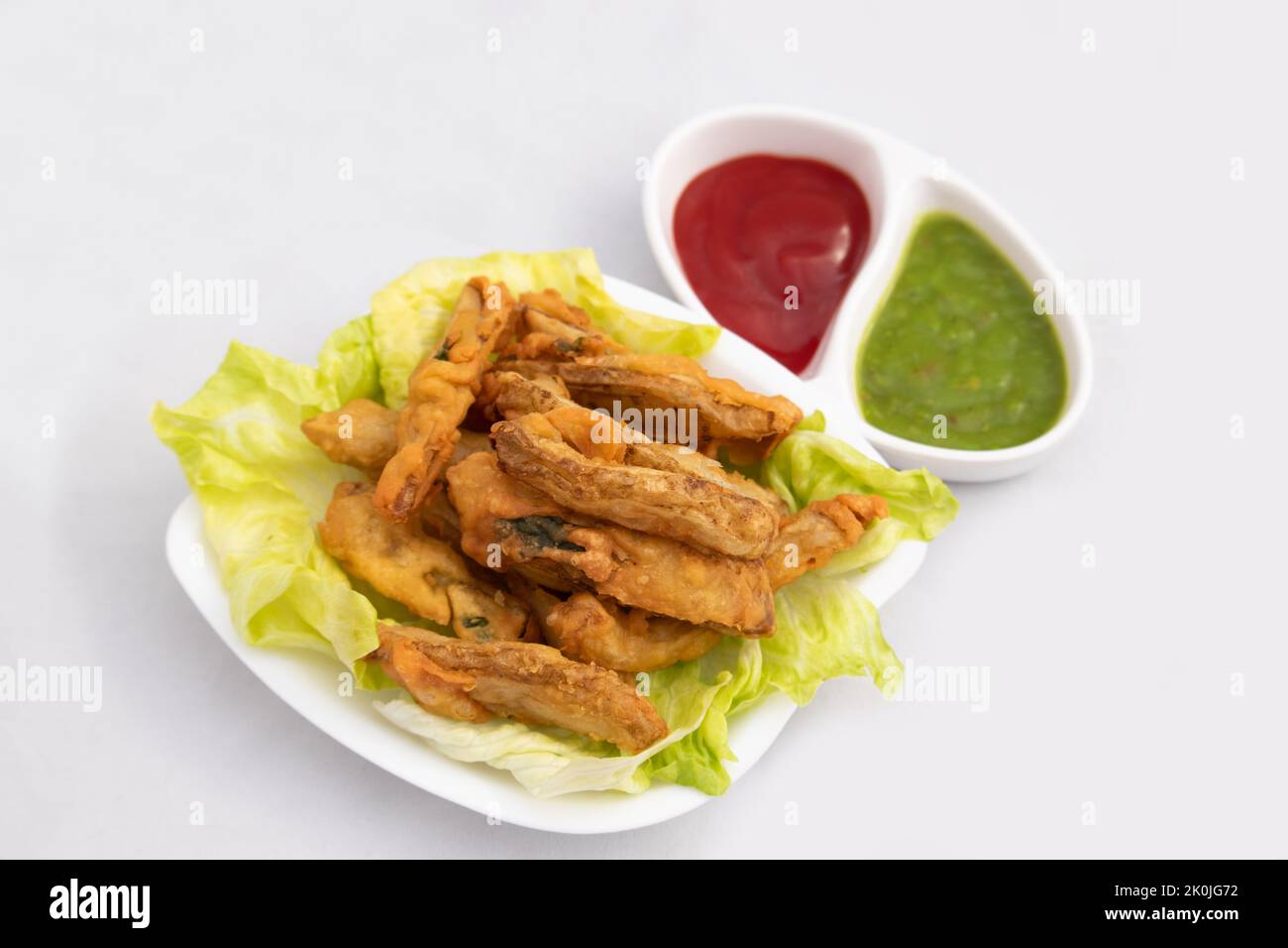 Indian Street Food Sliced Crispy Fried Potato Wedges Also Called Aloo ...